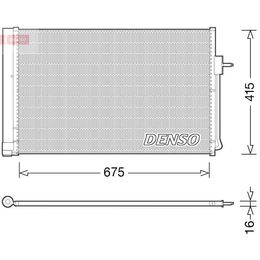 DENSO Kondensator, Klimaanlage dcn15001 f&uuml;r OPEL