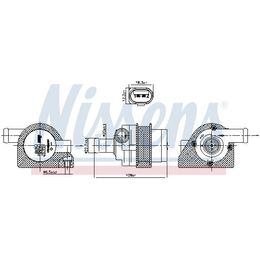 NISSENS Zusatzwasserpumpe, Ladeluftk&uuml;hler 832109 f&uuml;r Skoda