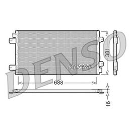 DENSO Kondensator, Klimaanlage dcn23024 f&uuml;r Opel RENAULT