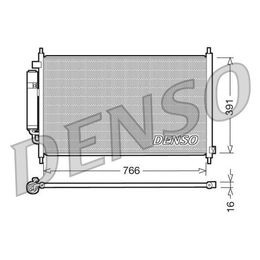 DENSO Kondensator, Klimaanlage dcn40005 f&uuml;r HONDA