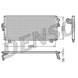 DENSO Kondensator, Klimaanlage dcn46010 f&uuml;r NISSAN