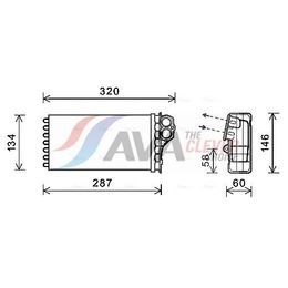 AVA QUALITY COOLING W&auml;rmetauscher, Innenraumheizung cna6279 f&uuml;r Citro&euml;n