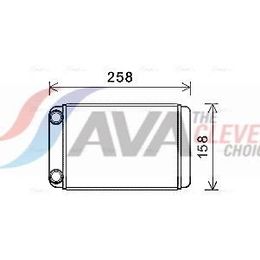 AVA QUALITY COOLING W&auml;rmetauscher, Innenraumheizung ola6677 f&uuml;r Vaughall