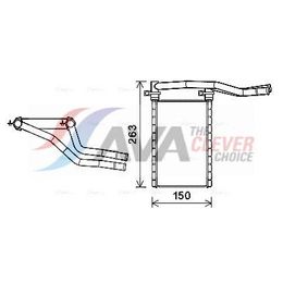 AVA QUALITY COOLING W&auml;rmetauscher, Innenraumheizung sza6146 f&uuml;r SUZUKI