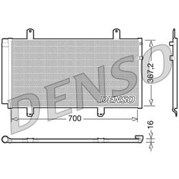 DENSO Kondensator, Klimaanlage dcn51004 f&uuml;r TOYOTA LEXUS