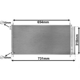 Van Wezel Kondensator, Klimaanlage 53005718 f&uuml;r TOYOTA