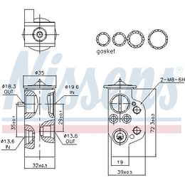 NISSENS Expansionsventil, Klimaanlage 999347 f&uuml;r SKODA