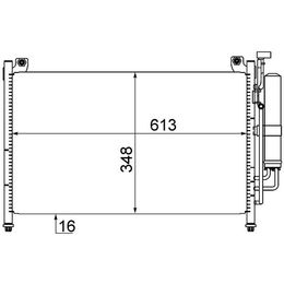 Mahle Kondensator, Klimaanlage ac609000s f&uuml;r MAZDA