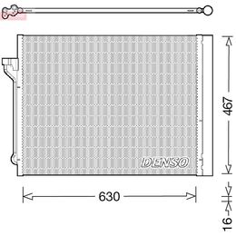 DENSO Kondensator, Klimaanlage dcn05029 f&uuml;r BMW