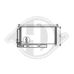 DIEDERICHS Kondensator, Klimaanlage dcc1684 f&uuml;r SMART