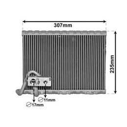 Van Wezel Verdampfer, Klimaanlage 4000v401 f&uuml;r CITRO&Euml;N/PEUGEOT