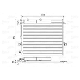 Valeo Kondensator, Klimaanlage 814025 f&uuml;r Mercedes
