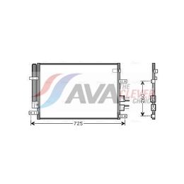 AVA QUALITY COOLING Kondensator, Klimaanlage ala5097d f&uuml;r ALFA ROMEO
