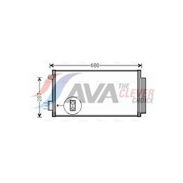 AVA QUALITY COOLING Kondensator, Klimaanlage fta5411d f&uuml;r Fiat