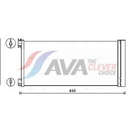 AVA QUALITY COOLING Kondensator, Klimaanlage rta5626d f&uuml;r Opel Vaughall NISSAN