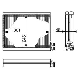 Mahle Verdampfer, Klimaanlage ae71000s f&uuml;r CUPRA