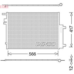 DENSO Kondensator, Klimaanlage dcn06017 f&uuml;r JEEP