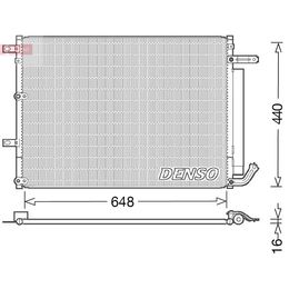 DENSO Kondensator, Klimaanlage dcn06018 f&uuml;r Chrysler JEEP