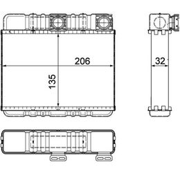 Mahle W&auml;rmetauscher, Innenraumheizung ah87000p f&uuml;r BMW (BRILLIANCE)