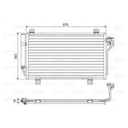 Valeo Kondensator, Klimaanlage 814195 f&uuml;r MAZDA