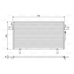 Valeo Kondensator, Klimaanlage 814489 f&uuml;r NISSAN