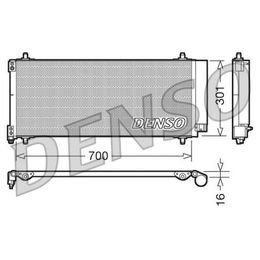 DENSO Kondensator, Klimaanlage dcn21027 f&uuml;r Peugeot
