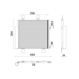 Mahle Kondensator, Klimaanlage BEHR HELLA SERVICE *** PREMIUM LINE ac899000p f&uuml;r Citro&euml;n/Peugeot TOYOTA