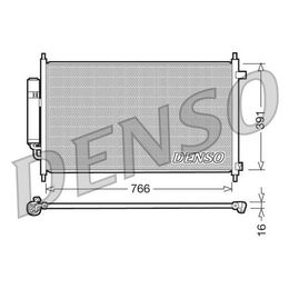 DENSO Kondensator, Klimaanlage dcn40004 f&uuml;r HONDA