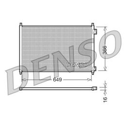 DENSO Kondensator, Klimaanlage dcn40006 f&uuml;r HONDA