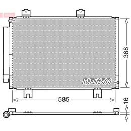 DENSO Kondensator, Klimaanlage dcn40020 f&uuml;r HONDA