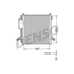 DENSO Kondensator, Klimaanlage dcn45001 f&uuml;r MITSUBISHI