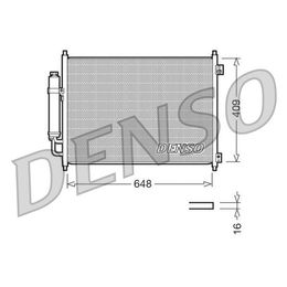 DENSO Kondensator, Klimaanlage dcn46001 f&uuml;r NISSAN