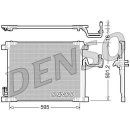 DENSO Kondensator, Klimaanlage dcn46012 f&uuml;r INFINITI