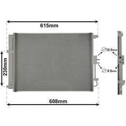 Van Wezel Kondensator, Klimaanlage 83015702 f&uuml;r KIA