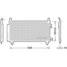 DENSO Kondensator, Klimaanlage dcn50046 f&uuml;r TOYOTA