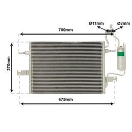 Van Wezel Kondensator, Klimaanlage 37015349 f&uuml;r Opel