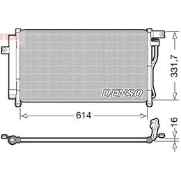 DENSO Kondensator, Klimaanlage dcn41009 f&uuml;r HYUNDAI