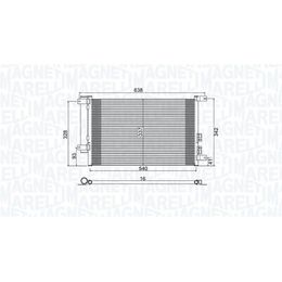 MAGNETI MARELLI Kondensator, Klimaanlage 350203733000 f&uuml;r ALFAROME/Fiat/LANCI