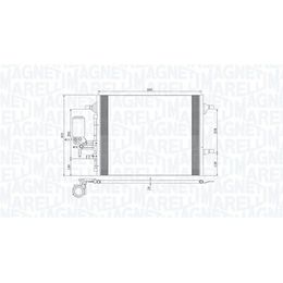 MAGNETI MARELLI Kondensator, Klimaanlage 350203789000 f&uuml;r Volvo