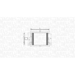 MAGNETI MARELLI Kondensator, Klimaanlage 350203809000 f&uuml;r KIA