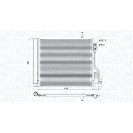 MAGNETI MARELLI Kondensator, Klimaanlage 350203854000 f&uuml;r SMART