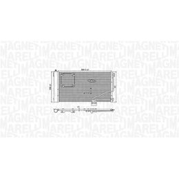 MAGNETI MARELLI Kondensator, Klimaanlage 350203946000 f&uuml;r Mercedes