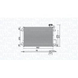 MAGNETI MARELLI Kondensator, Klimaanlage 350203938000 f&uuml;r RENAULT