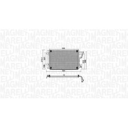 MAGNETI MARELLI Kondensator, Klimaanlage 350203951000 f&uuml;r KIA