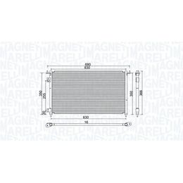 MAGNETI MARELLI Kondensator, Klimaanlage 350203970000 f&uuml;r HONDA