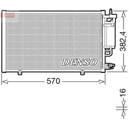 DENSO Kondensator, Klimaanlage dcn10051 f&uuml;r Ford