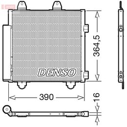 DENSO Kondensator, Klimaanlage dcn21033 f&uuml;r Peugeot