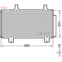DENSO Kondensator, Klimaanlage dcn40028 f&uuml;r HONDA