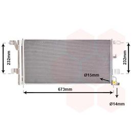 Van Wezel Kondensator, Klimaanlage 03015704 f&uuml;r VW Audi