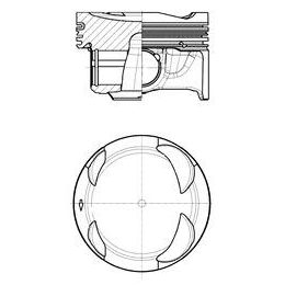 KOLBENSCHMIDT Kolben 41108600 f&uuml;r VW
